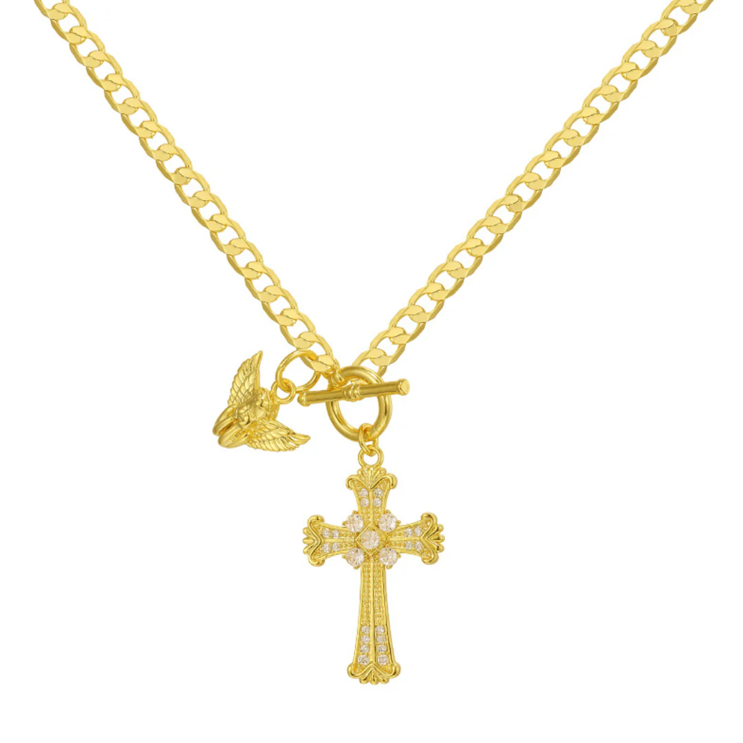 Overlapping Cross Pendant: A Unique Statement of Faith and Style
